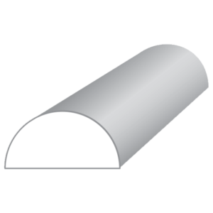 1" Net Half Round - Southern Lumber and Millwork Corp